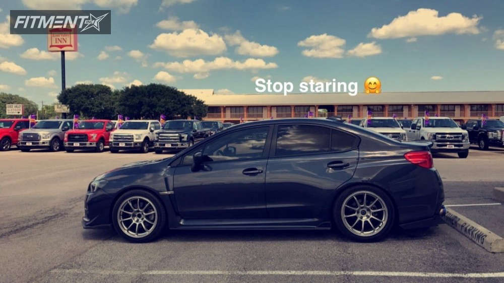 2016 Subaru WRX Base with 18x9.5 Ambit Rt8 and Hankook 265x35 on ...