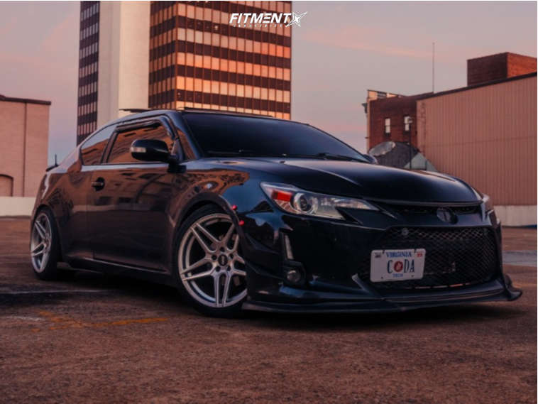 2016 Scion TC Base with 18x9.5 ESR Rf15 and Toyo Tires 235x40 on ...