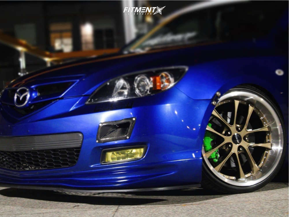 2007 Mazda 3 Mazdaspeed with 18x9.5 ARC Ar5 and Lexani 215x35 on ...