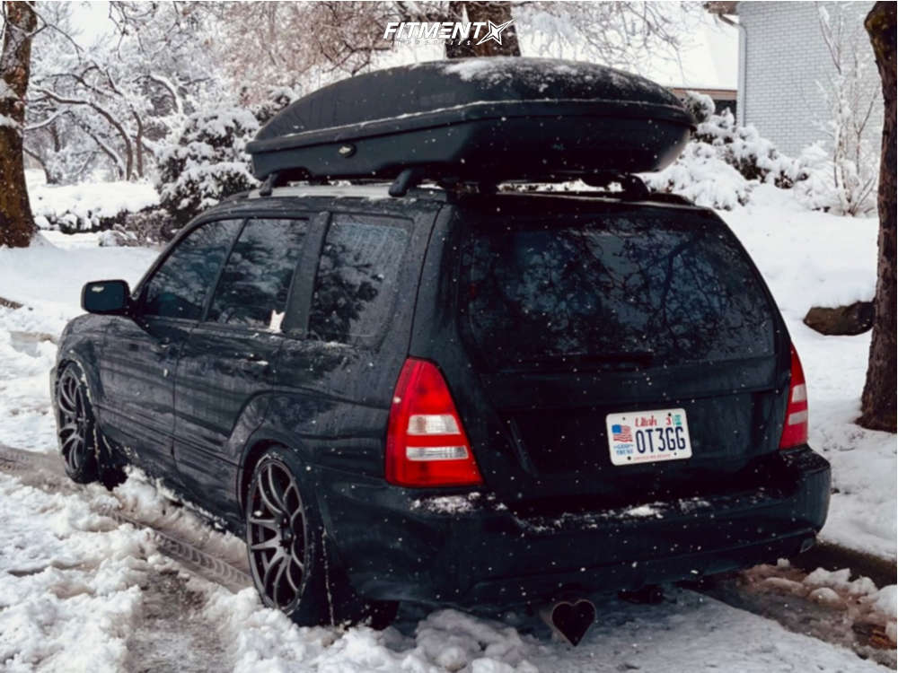 2004 Subaru Forester XT with 18x8.5 Vors Tr4 and Nitto 235x35 on ...