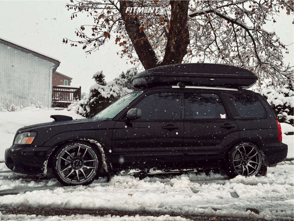 2004 Subaru Forester XT with 18x8.5 Vors Tr4 and Nitto 235x35 on ...