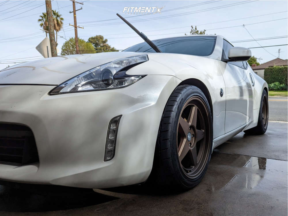 2014 Nissan 370Z Base with 19x10 ESR Cr5 and Nitto 275x35 on Stock ...