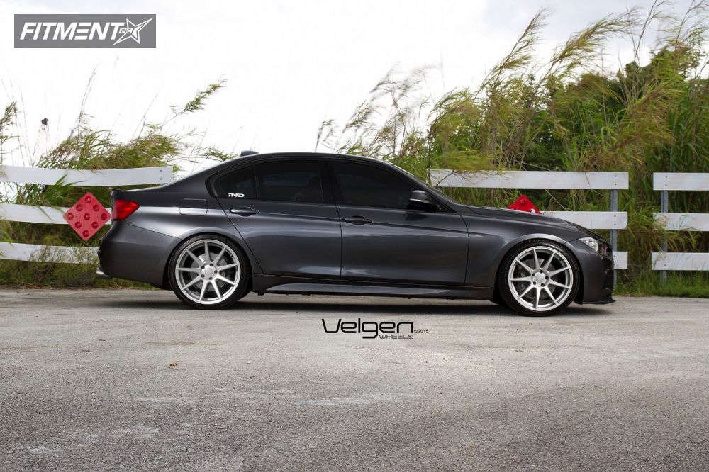 2014 BMW 335i Base with 20x9 Velgen Vmb9 and Delinte 245x35 on Lowered ...