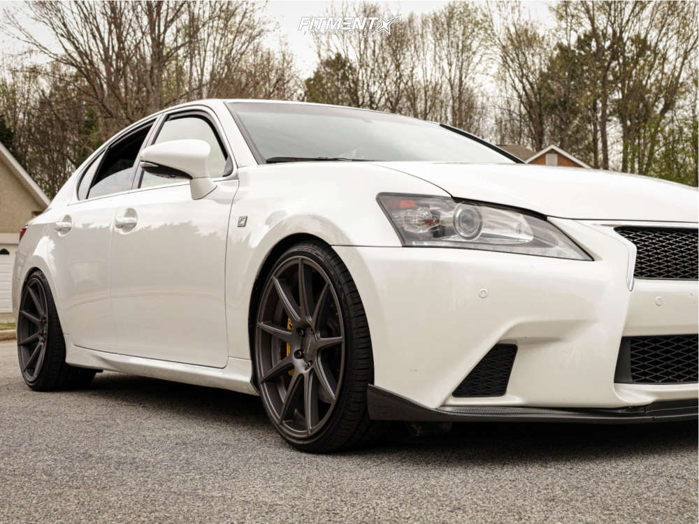 2013 Lexus GS350 F Sport with 20x9 Velgen Vmb9 and Lexani 245x35 on ...