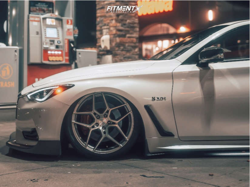 2019 INFINITI Q60 Red Sport 400 with 20x9 Rohana Rfx11 and Kumho 255x35 ...