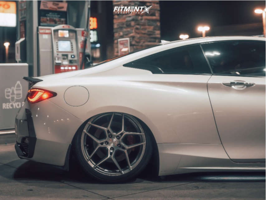 2019 INFINITI Q60 Red Sport 400 with 20x9 Rohana Rfx11 and Kumho 255x35 ...