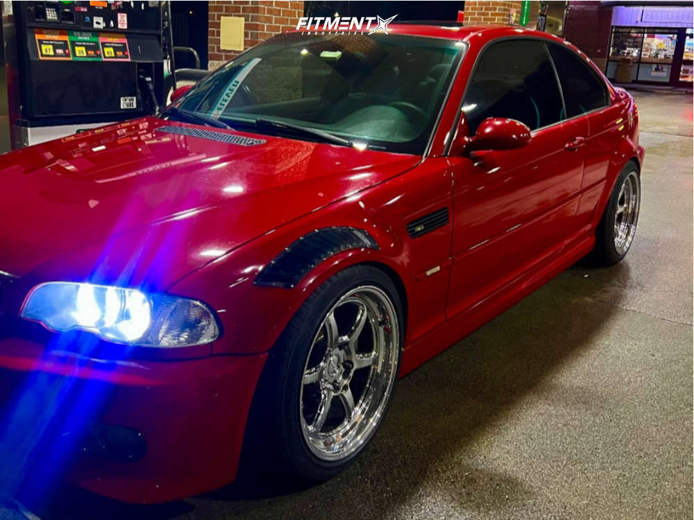 2001 BMW M3 Base with 18x9.5 Kansei Roku and Vercelli 245x40 on ...