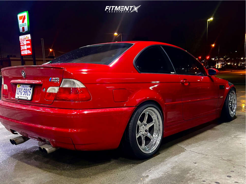 2001 BMW M3 Base with 18x9.5 Kansei Roku and Vercelli 245x40 on ...