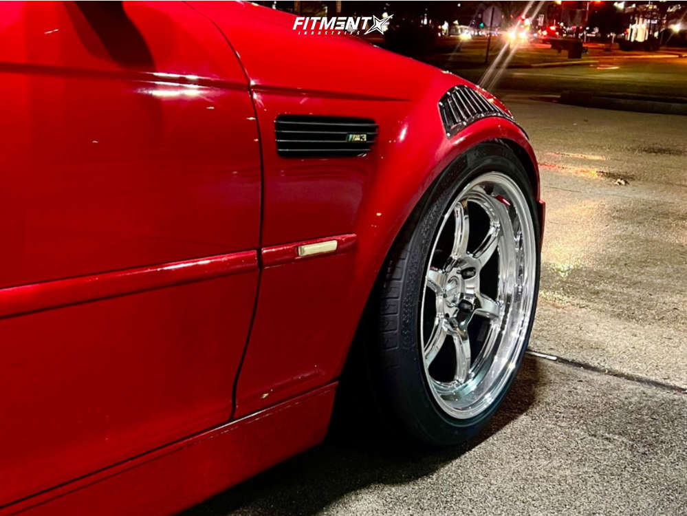 2001 BMW M3 Base with 18x9.5 Kansei Roku and Vercelli 245x40 on ...