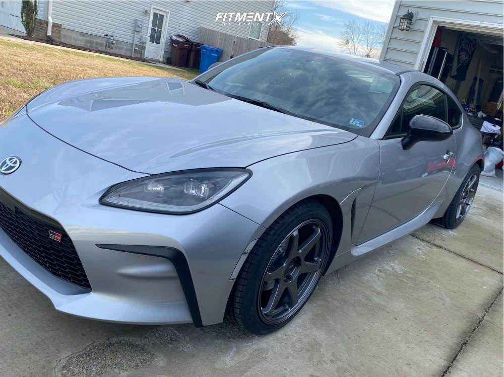 2022 Toyota GR86 Premium with 18x8.5 Enkei T6r and Continental 235x40 on Stock Suspension ...
