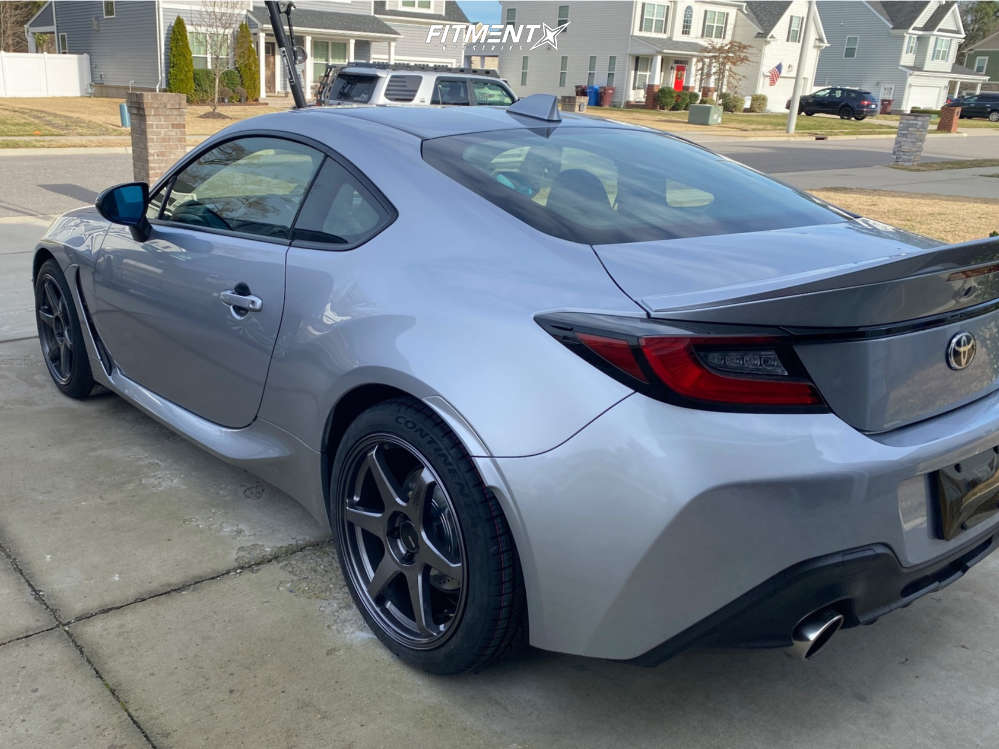 2022 Toyota GR86 Premium with 18x8.5 Enkei T6r and Continental 235x40 on Stock Suspension ...