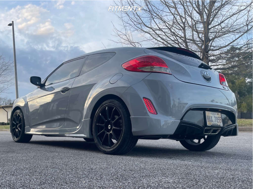2013 Hyundai Veloster Base with 17x7 Konig Control and Vercelli 215x45 ...