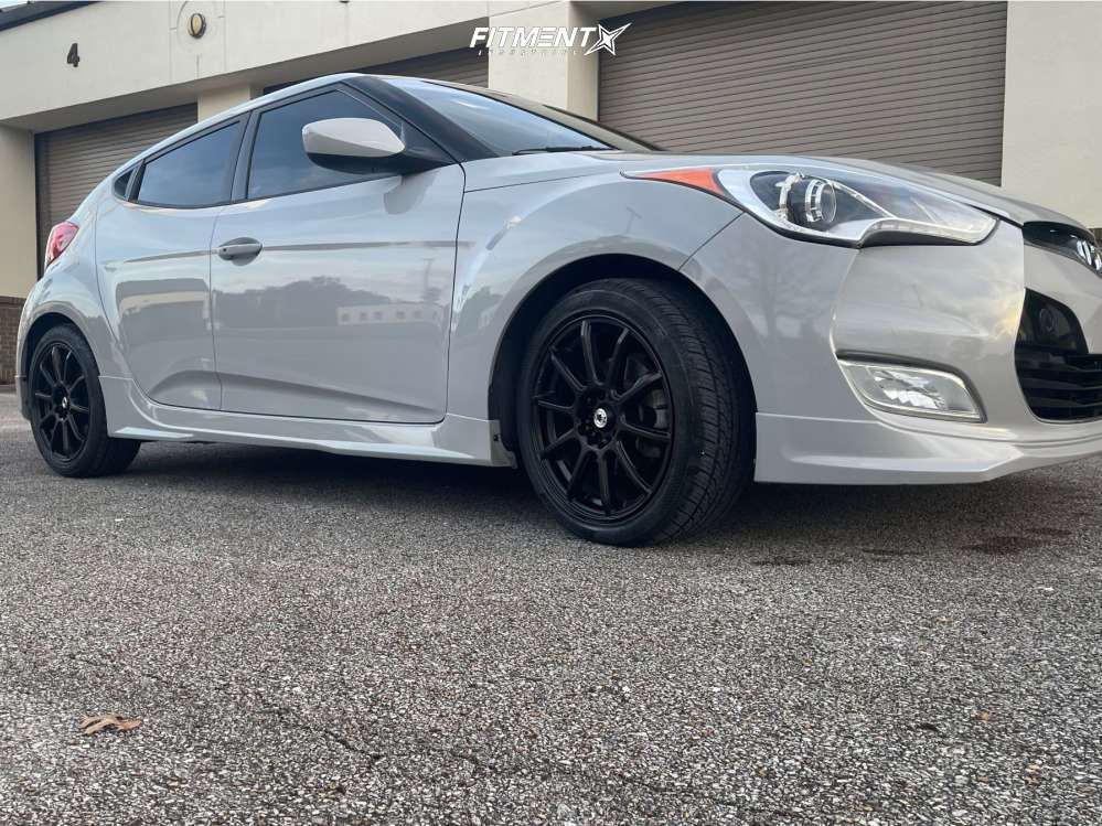 2013 Hyundai Veloster Base with 17x7 Konig Control and Vercelli 215x45 ...
