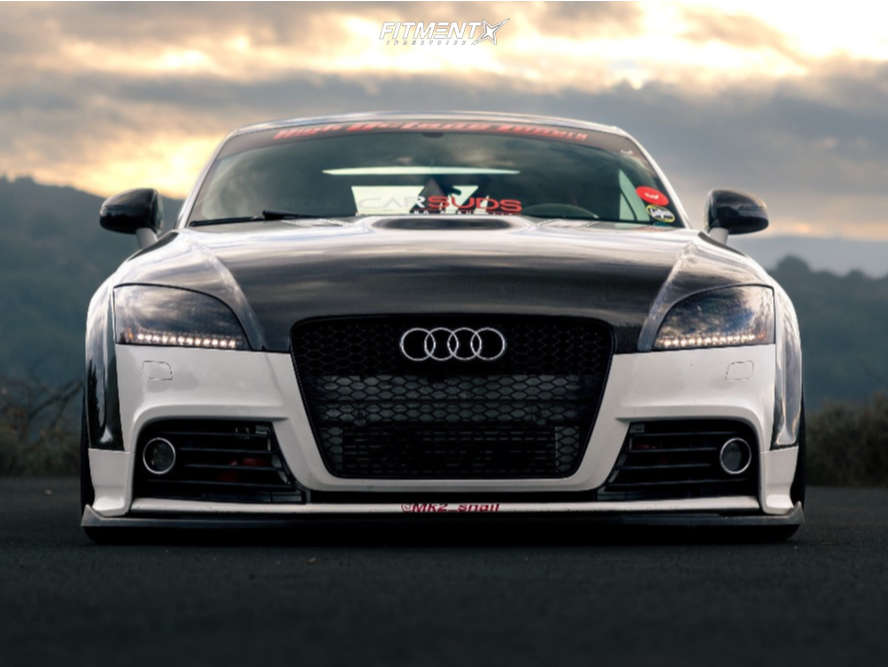 2010 Audi TTS Quattro Base with 18x8.5 Volk TE37SL Black Edition III ...