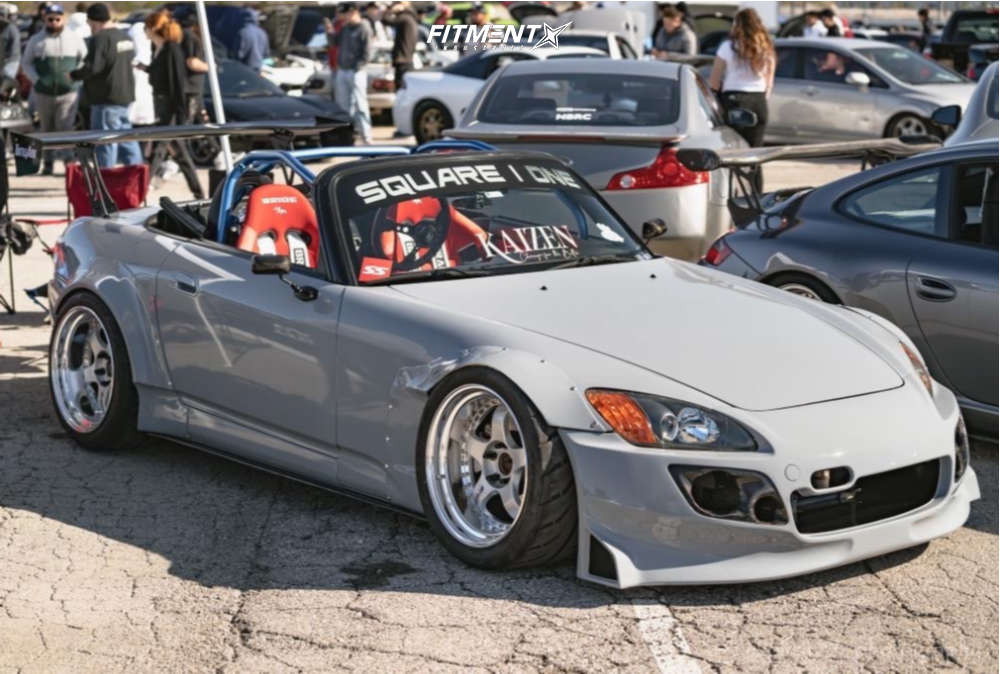 2002 Honda S2000 Base with 18x9.5 Work Meister S1 3p and Toyo Tires ...