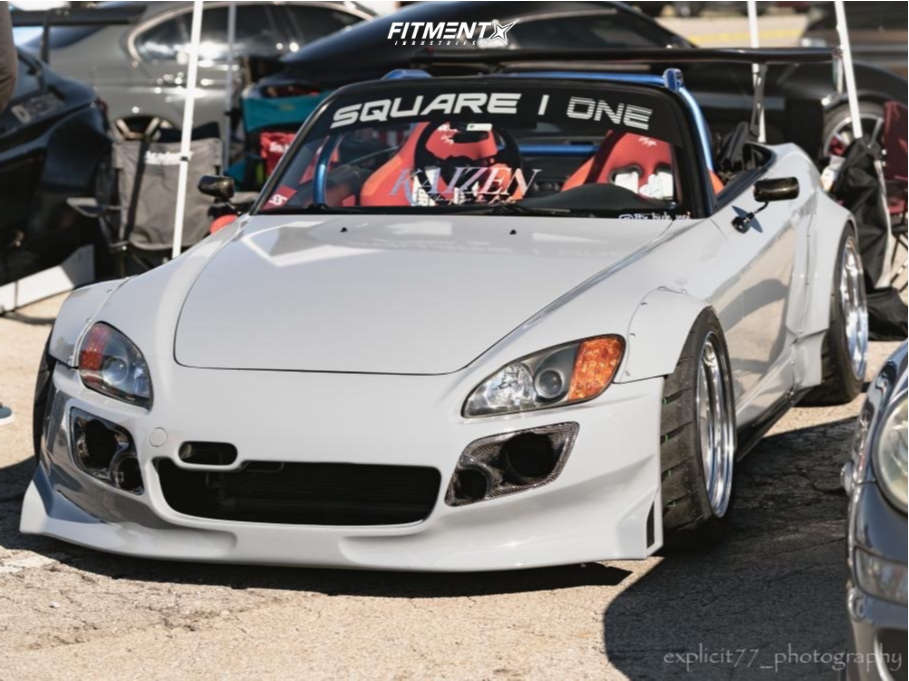 2002 Honda S2000 Base with 18x9.5 Work Meister S1 3p and Toyo Tires ...