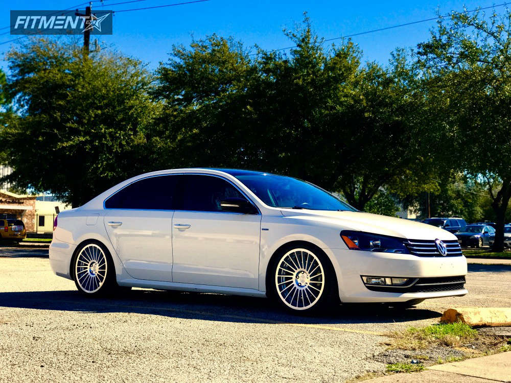 2015 Volkswagen Passat SE with 19x8.5 Rotiform Ind-t and Continental ...