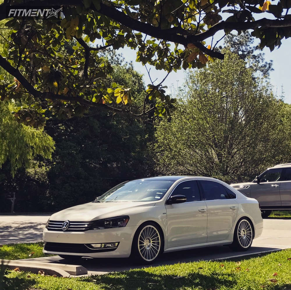 2015 Volkswagen Passat SE with 19x8.5 Rotiform Ind-t and Continental ...