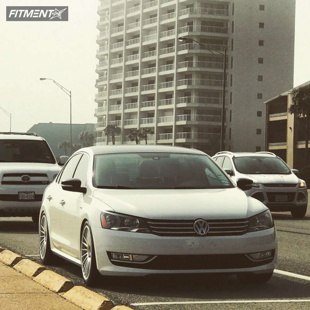 2015 Volkswagen Passat SE with 19x8.5 Rotiform Ind-t and Continental ...