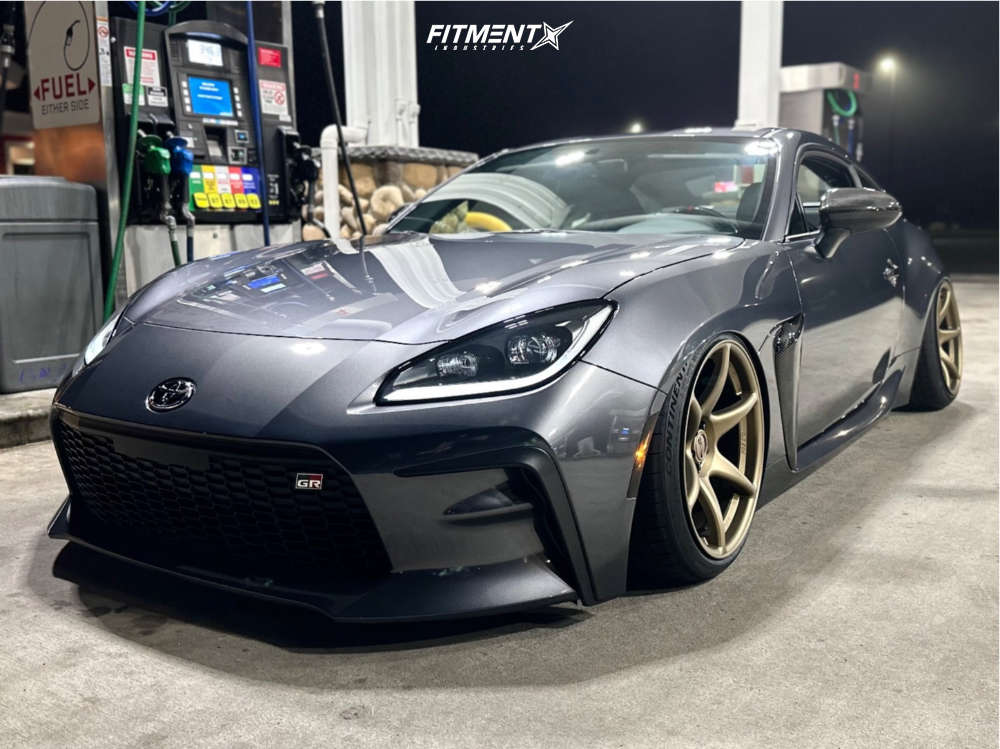 2023 Toyota GR86 Base with 18x9.5 Kansei Tandem and Continental 215x40 on Air Suspension ...