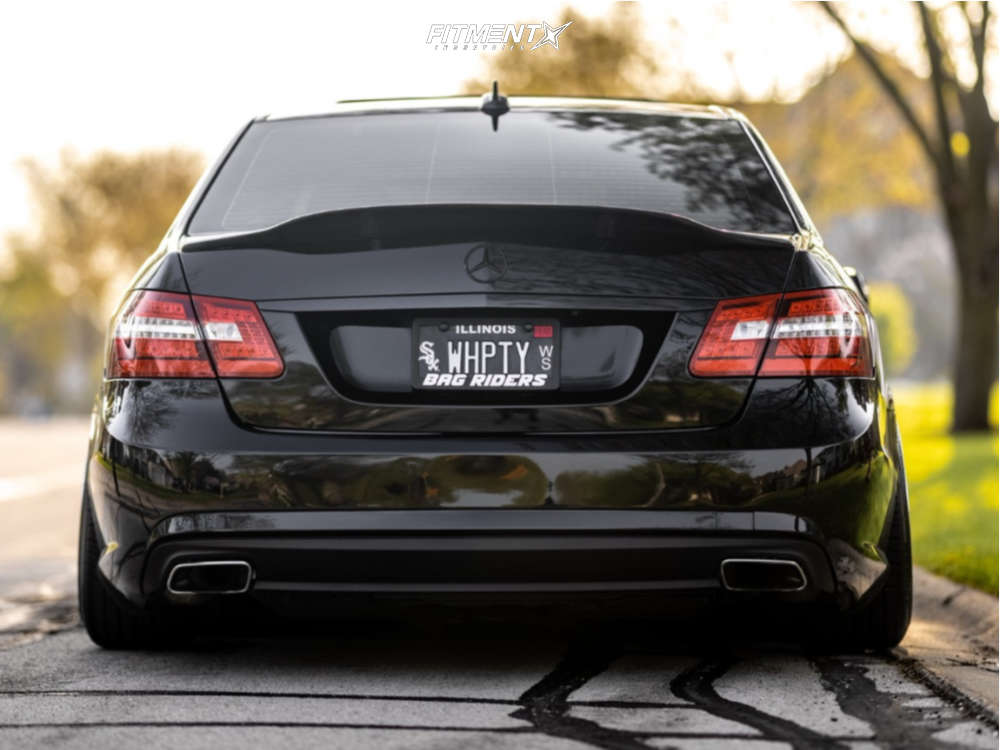 2011 Mercedes-Benz E350 4Matic with 18x9.5 Work Emotion Cr 2p and ...