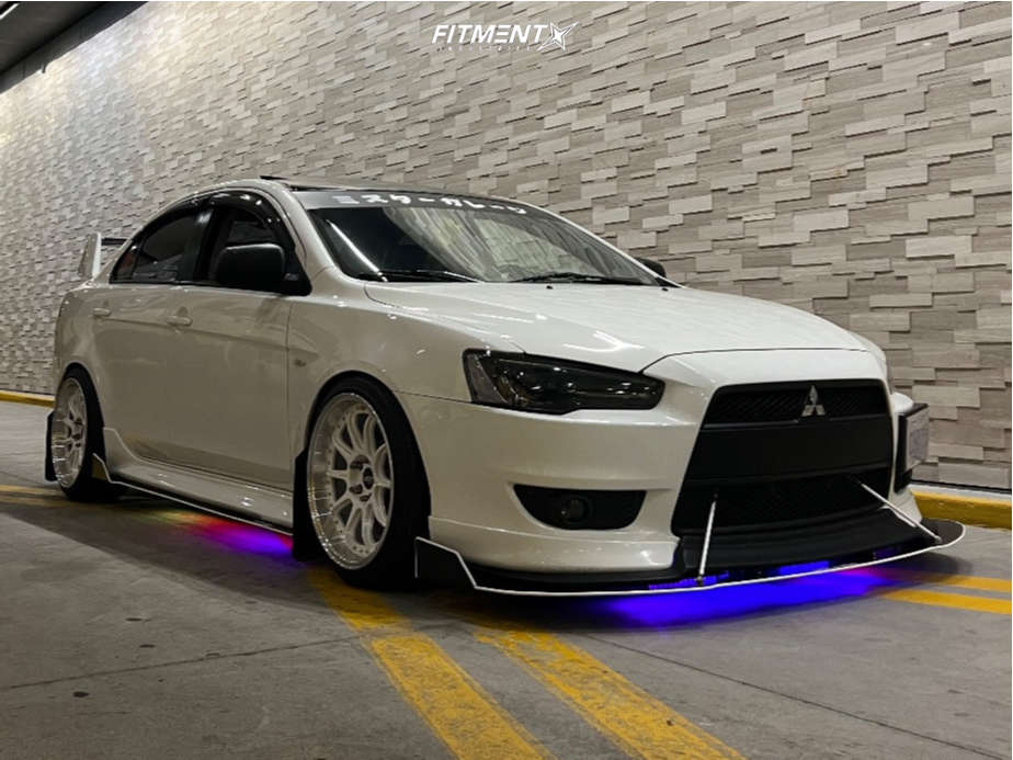2014 Mitsubishi Lancer SE with 18x9.5 ESR Cs12 and Nankang 225x40 on ...
