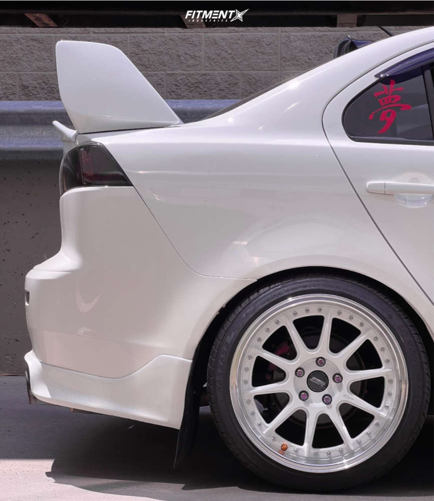 2014 Mitsubishi Lancer SE with 18x9.5 ESR Cs12 and Nankang 225x40 on ...
