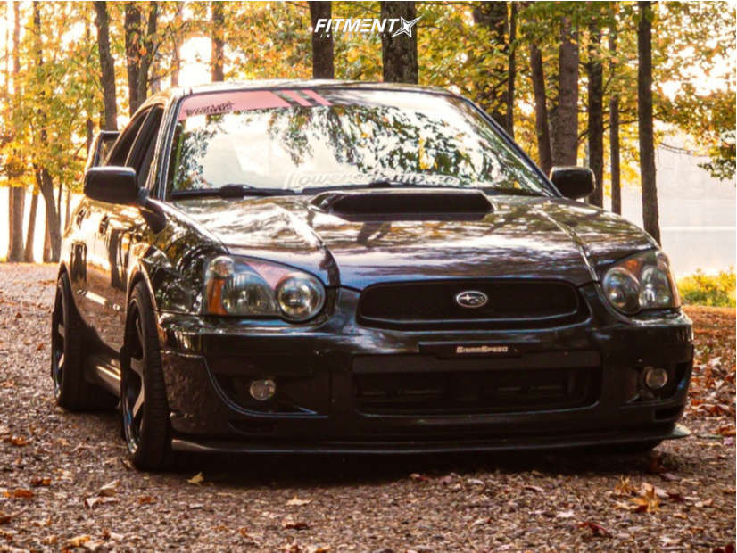 2005 Subaru Impreza WRX with 18x9.5 ESR Ap6 and Barum 255x35 on ...