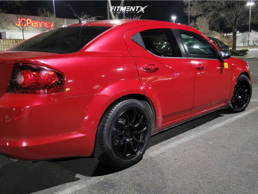 2013 Dodge Avenger SE with 18x8.5 Anovia Night and Falken 245x45 on ...