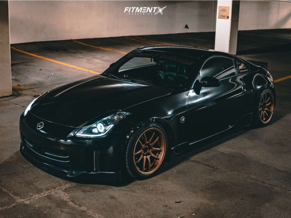 2008 Nissan 350Z Enthusiast with 18x9.5 Aodhan Ds02 and Lexani 235x40 ...
