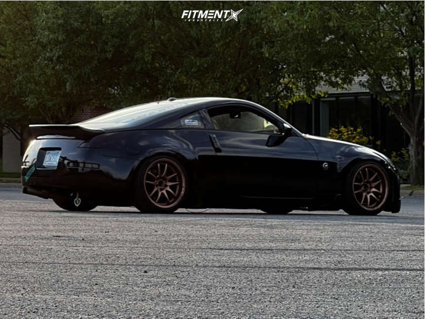 2008 Nissan 350Z Enthusiast with 18x9.5 Aodhan Ds02 and Lexani 235x40 ...