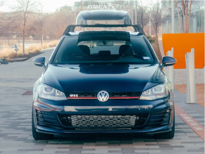 2016 Volkswagen GTI S with 18x8.5 Rotiform Cvt and Yokohama 235x40 on ...