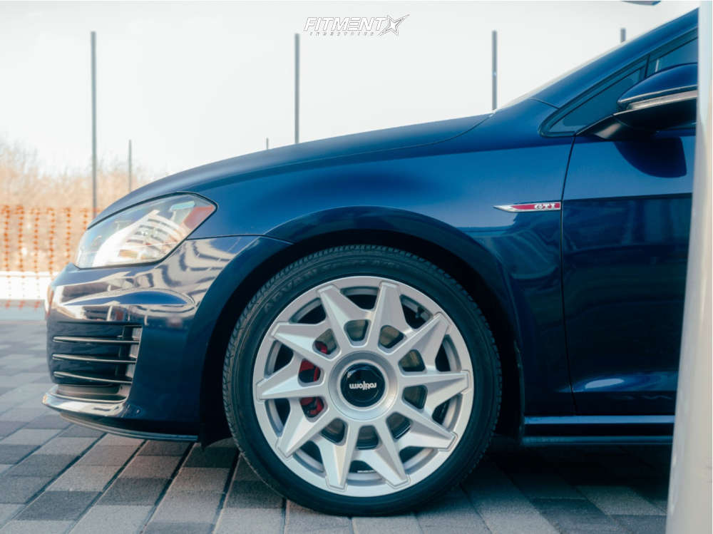 2016 Volkswagen GTI S with 18x8.5 Rotiform Cvt and Yokohama 235x40 on ...