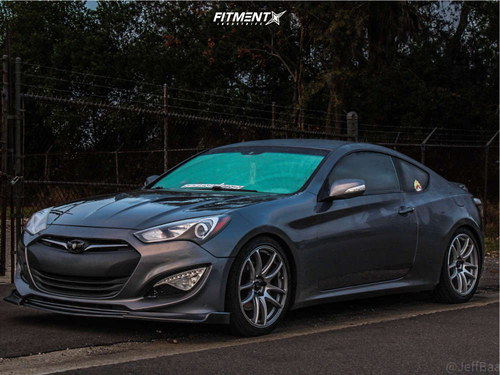 2016 Hyundai Genesis Coupe 3.8 with 19x8.5 Vors Tr4 and Michelin 245x40 on Coilovers | 2548245 ...