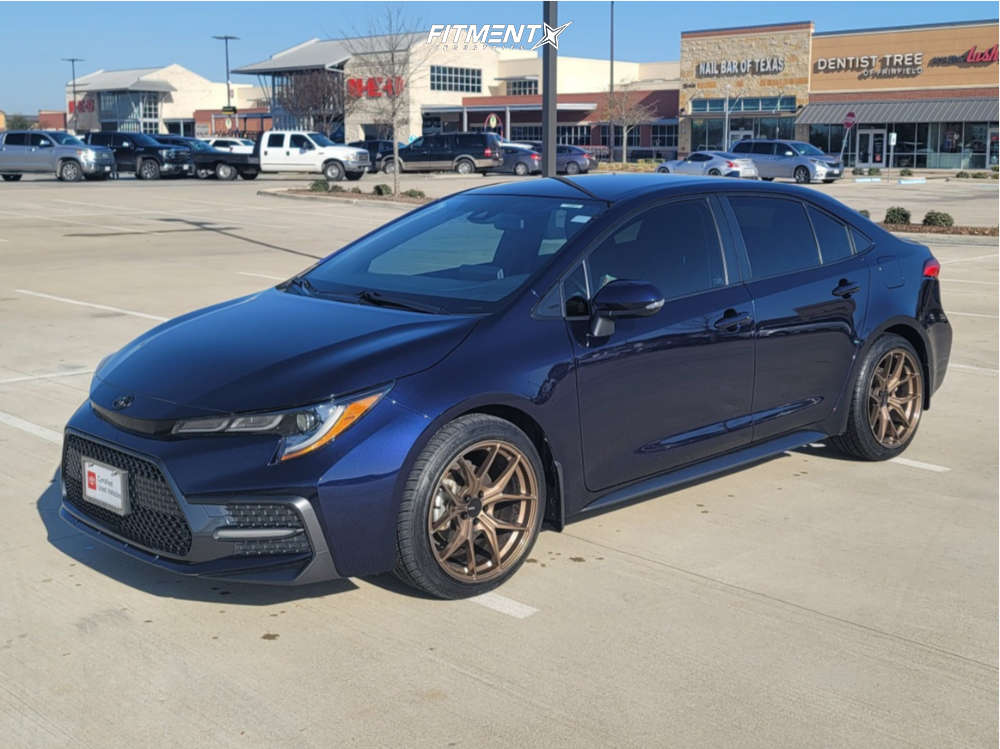 2021 Toyota Corolla SE with 18x9.5 Enkei Tsr-x and Vercelli 245x40 on ...