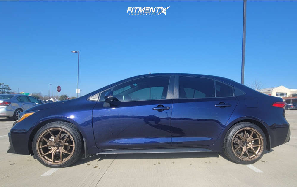 2021 Toyota Corolla SE with 18x9.5 Enkei Tsr-x and Vercelli 245x40 on ...