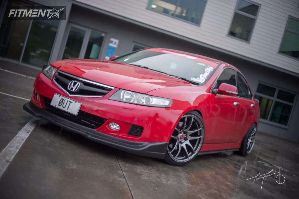 2006 Honda Accord LX with 18x9.5 Work Emotion Cr Kiwami and Dayton 225x45 on Coilovers | 254893 ...