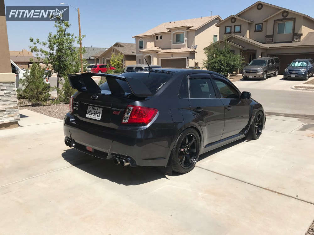 2014 Subaru WRX STI with 18x9.5 Gram Lights 57DR and Michelin 275x35 on ...