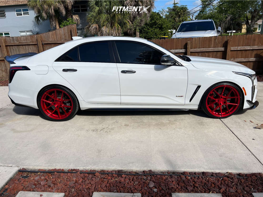 2022 Cadillac CT4 V Blackwing with 20x9 Ferrada F8-fr8 and Falken ...