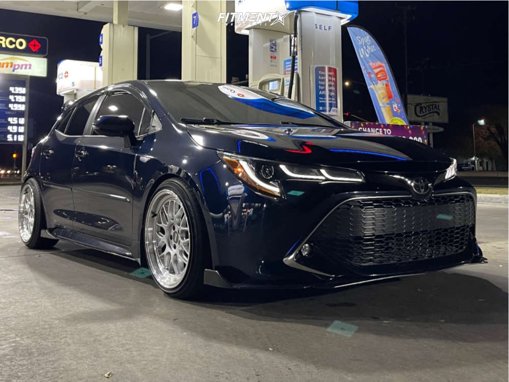 2019 Toyota Corolla XSE with 18x9.5 ESR CR1 and Yokohama 225x40 on ...