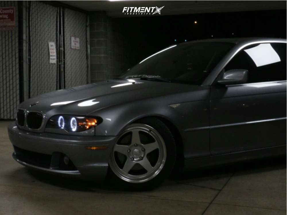 2004 BMW 325Ci Base with 17x9 Kansei Knp and Continental 235x45 on ...