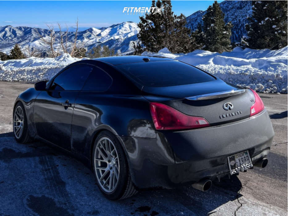 2008 INFINITI G37 Base with 18x9.5 Anovia Elder and Michelin 255x40 on ...