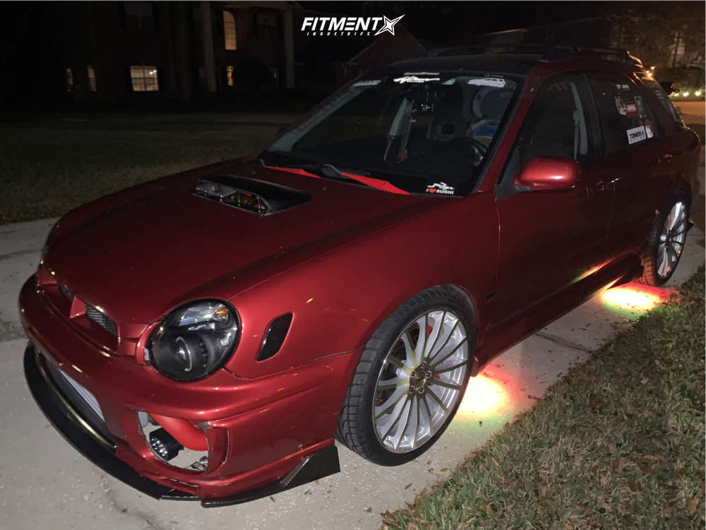 2002 Subaru Impreza WRX with 19x8 TSW Mallory and Ohtsu 235x35 on ...