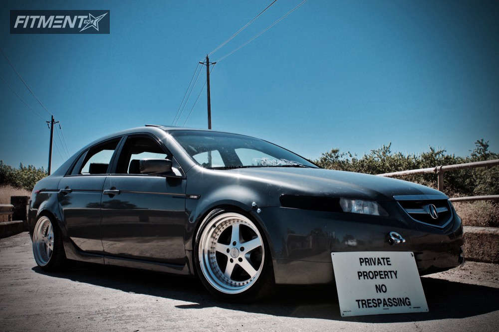 2005 Acura TL Base with 18x10.5 ESR SR04 and Pirelli 255x35 on ...