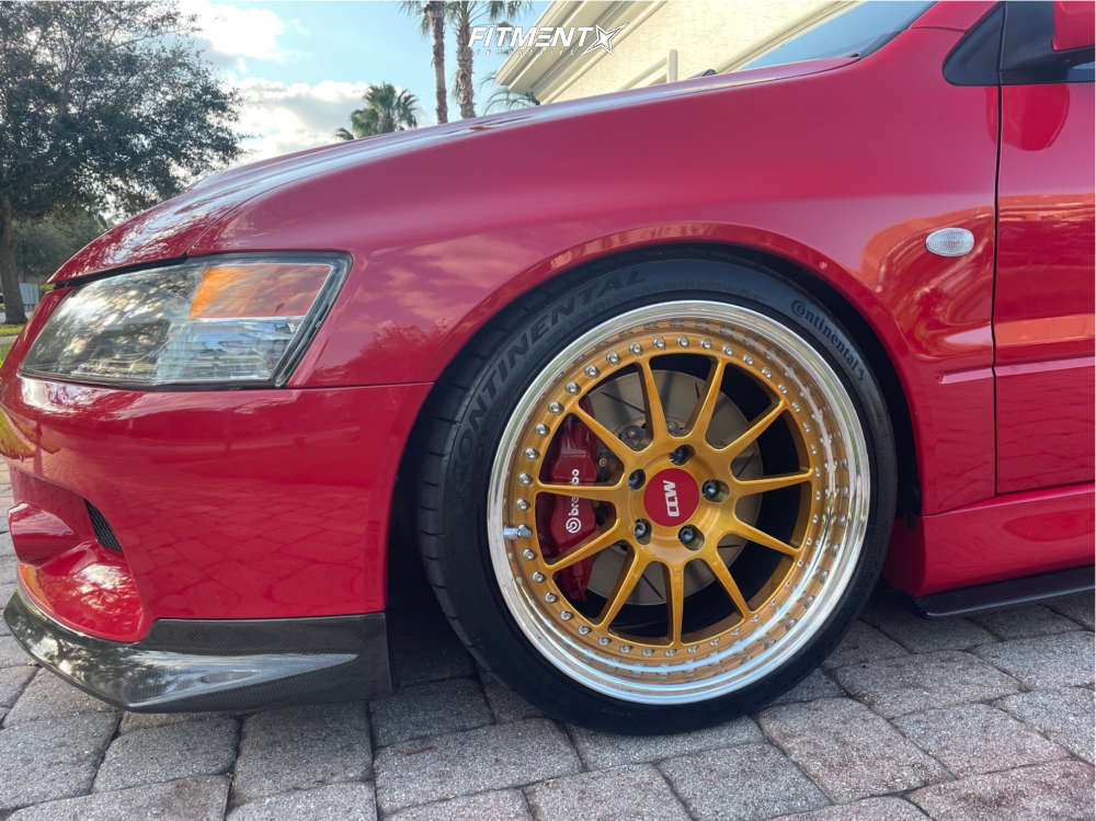 2006 Mitsubishi Lancer Evolution with 18x9.5 CCW D110 and Continental ...