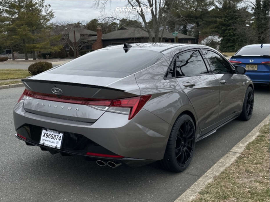2023 Hyundai Elantra N Line with 18x8 AVID1 Av20 and Michelin 225x40 on ...
