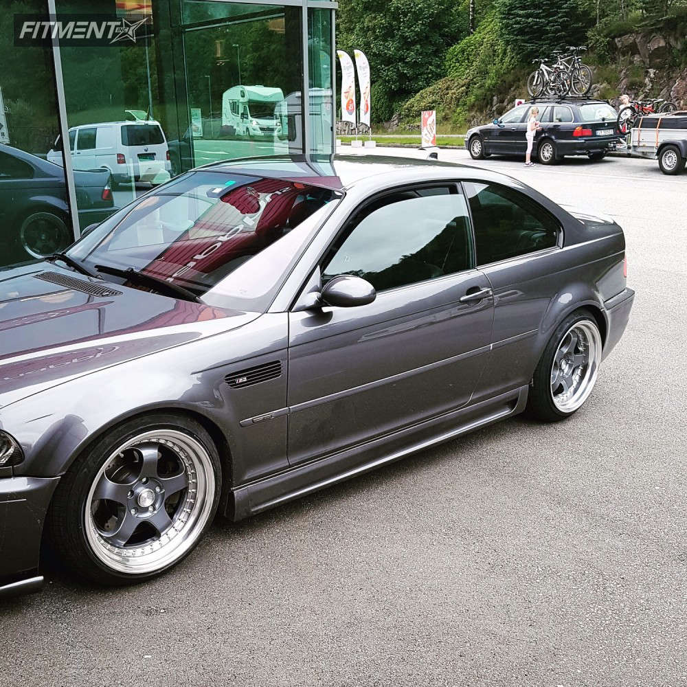 2002 BMW M3 Base with 18x9.5 ESR Sr06 and Accelera 225x40 on Coilovers ...