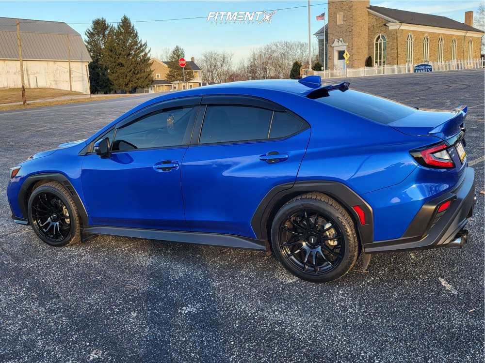 2022 Subaru WRX Limited with 18x8.5 AVID1 Av20 and Centennial 245x35 on Stock Suspension ...
