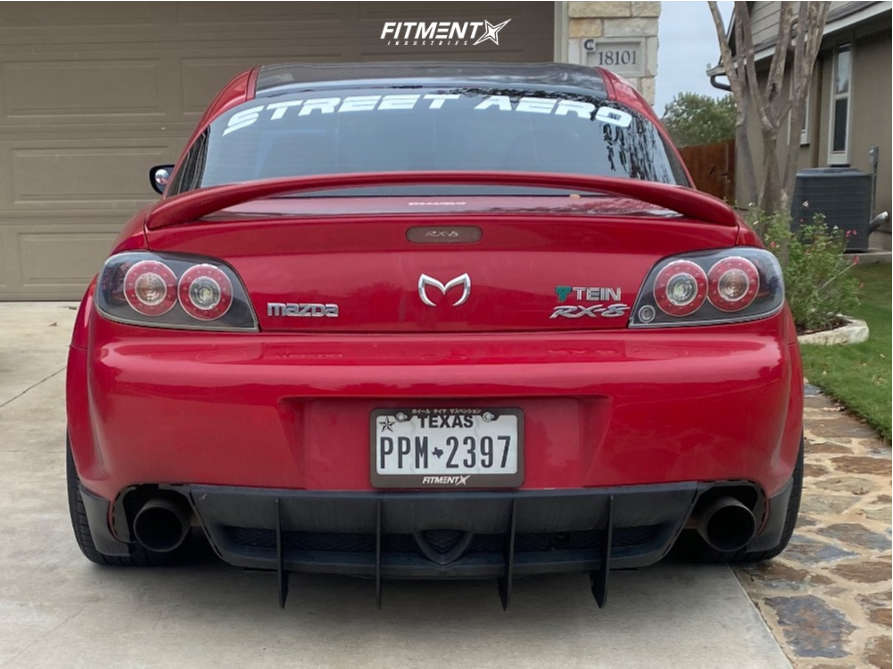 2007 Mazda RX-8 Base with 18x9.5 ESR Rf2 and Lexani 235x40 on Coilovers ...