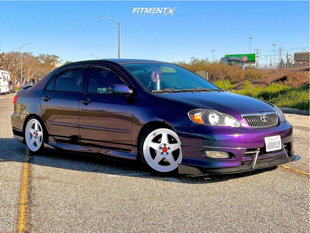 2008 Toyota Corolla S with 17x9 Kansei Knp and Falken 215x45 on ...